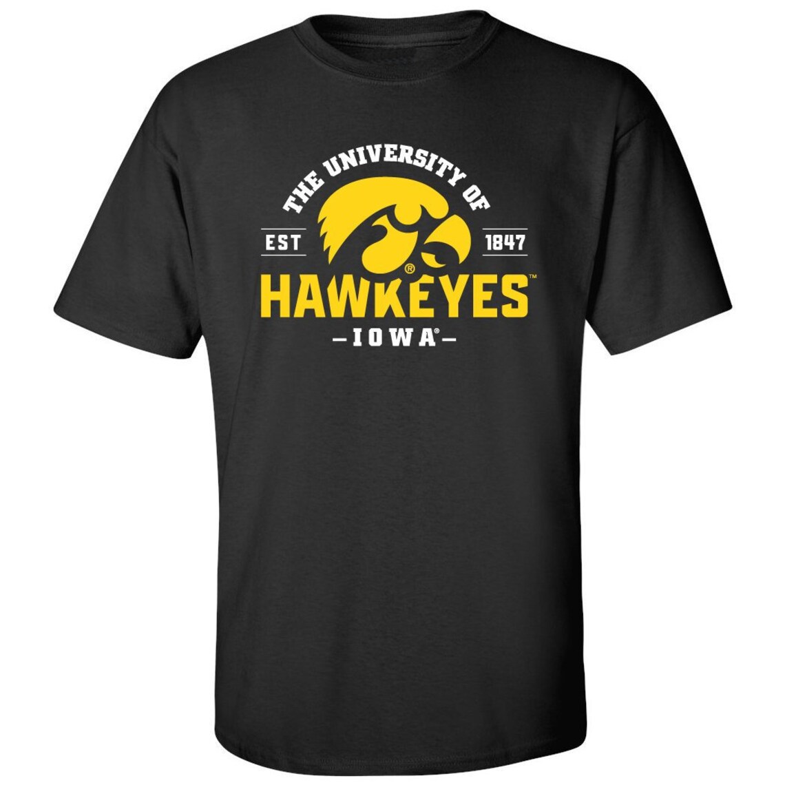 Iowa Hawkeyes Tee Shirt the University of Iowa Hawkeyes Shirt Hawkeye T ...