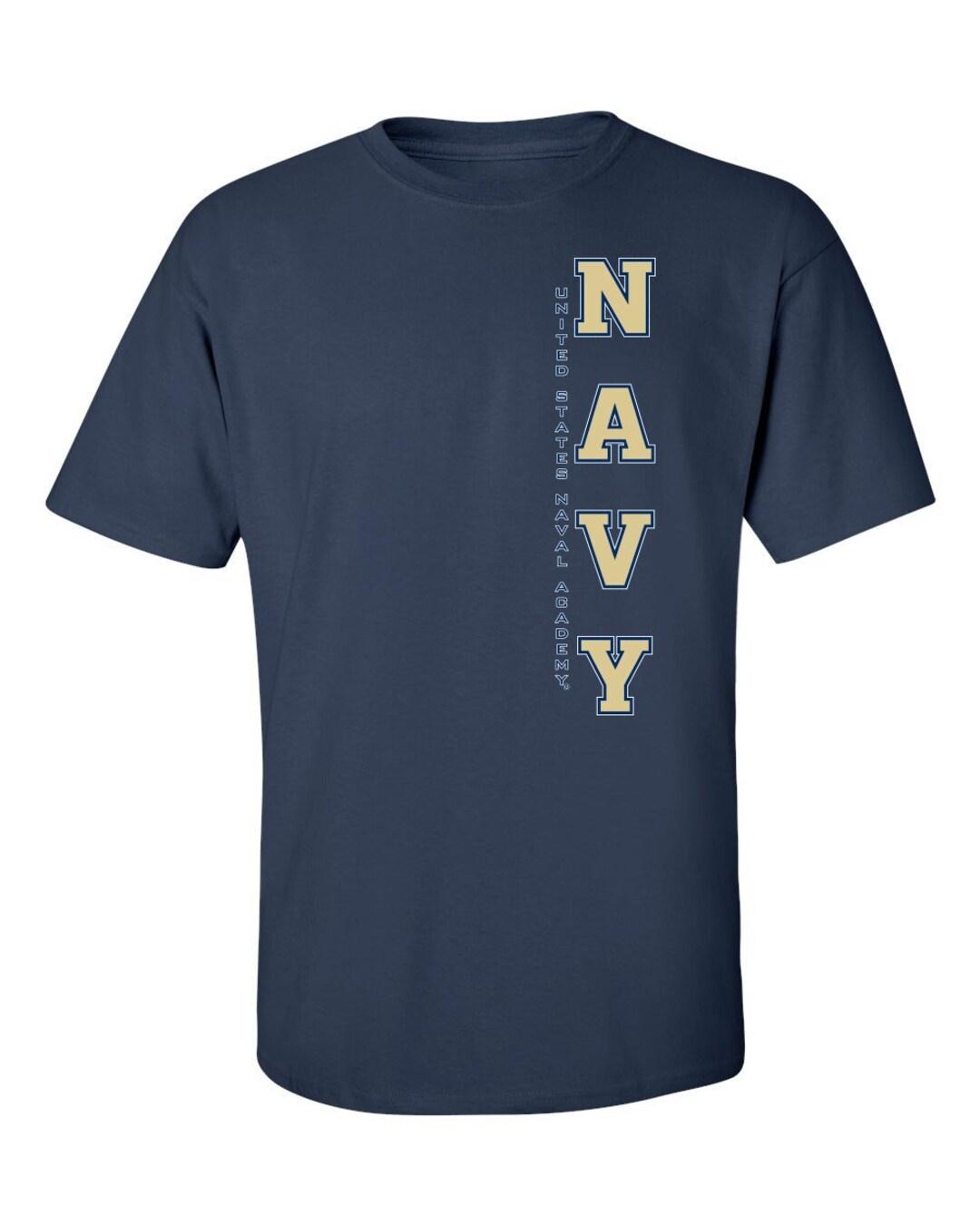 Navy Midshipmen Tshirt | Vertical NAVY | Navy Shirt | Unisex T-shirt ...