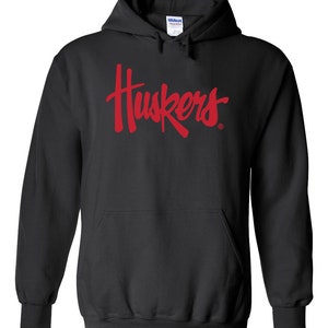 Nebraska Script Huskers Sweatshirt Script Huskers Hoodie Fleece ...