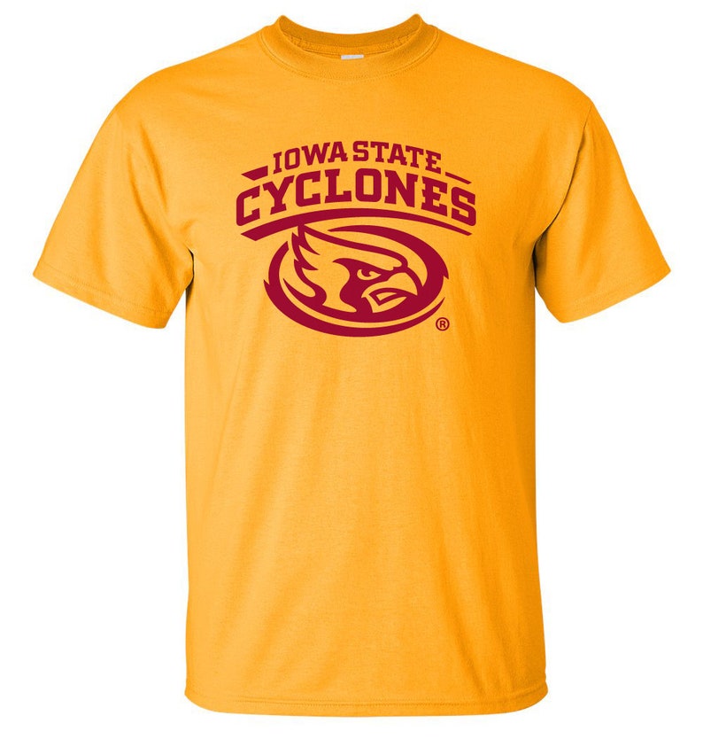 Iowa State Cyclones Tee Shirt Mascot Swirl ISU Shirt Cyclone T-shirt ...
