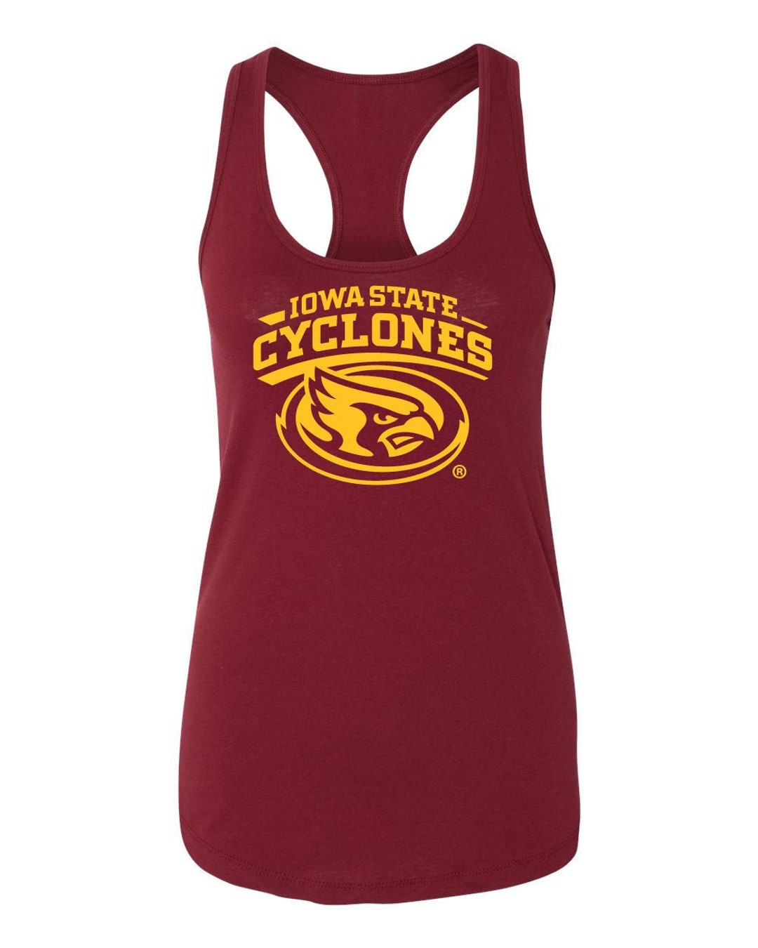 Iowa State Cyclones Tank Top Cy the ISU Mascot Swirl Tee Racerback ...