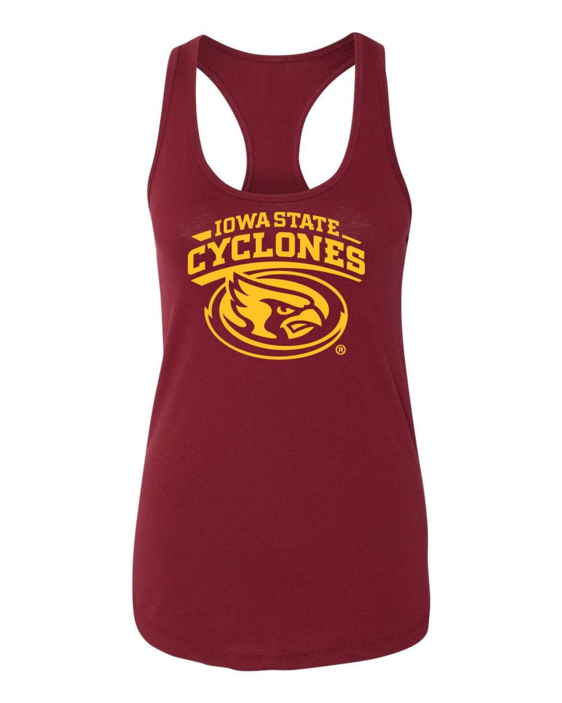 Iowa State Cyclones Tank Top Cy the ISU Mascot Swirl Tee | Etsy