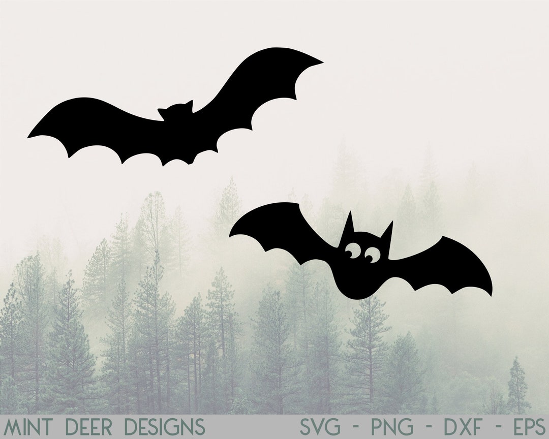 Halloween Bats SVG: Spooky Bat Clipart (digital Download) - Etsy