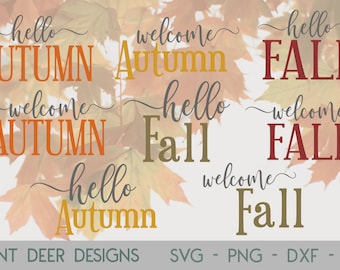Welcome Fall SVG | Hello Fall SVG | Fall SVG | Welcome Autumn Svg ...