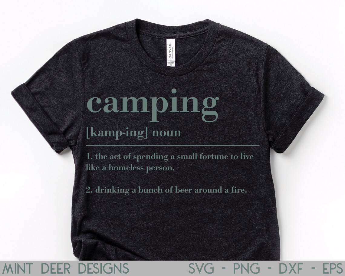 Camping Definition SVG Camping SVG Definitions - Etsy