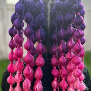 Fairytail Rave/festival Bubble Braids - Etsy