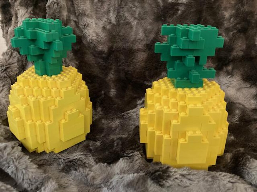 Custom LEGO Pineapple Sculpture Vibrant Hawaii Decorative Art for ...