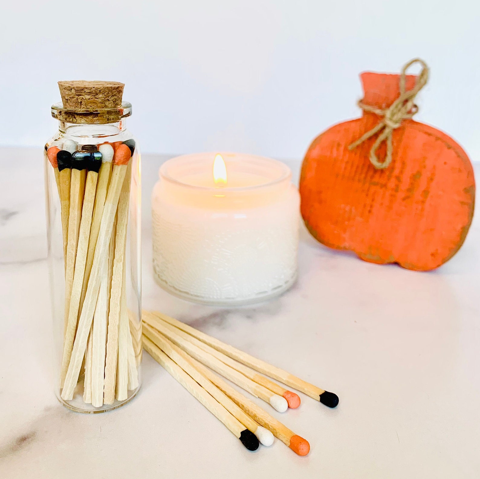 Halloween Matchstick Jar Colored Tip Matches Strike on - Etsy