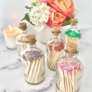 Grand Matchstick Bottle Colored Matches Strike on Bottle - Etsy