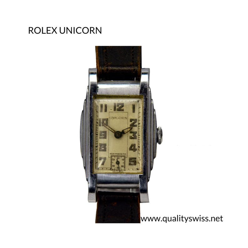 Rolex Unicorn Stepped Case Original Art Deco Wristwatch, Switzerland Ca 1935 - Etsy