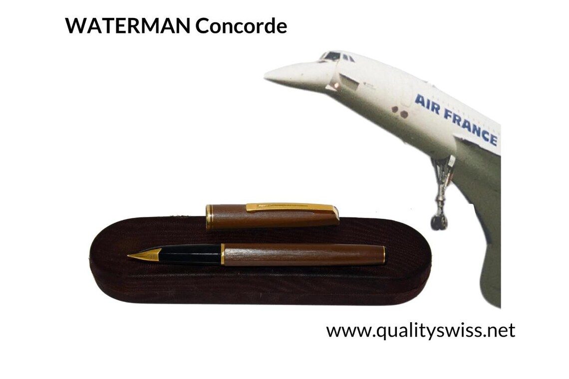 Waterman Concorde Aviation Design Vintage Fountain Pen Complete With ...