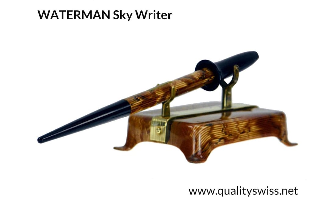 Waterman Skywriter Art Deco Fountain Pen Desk Set, Canada 1937 - Etsy
