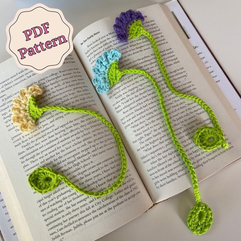 Flower Bookmark - Etsy