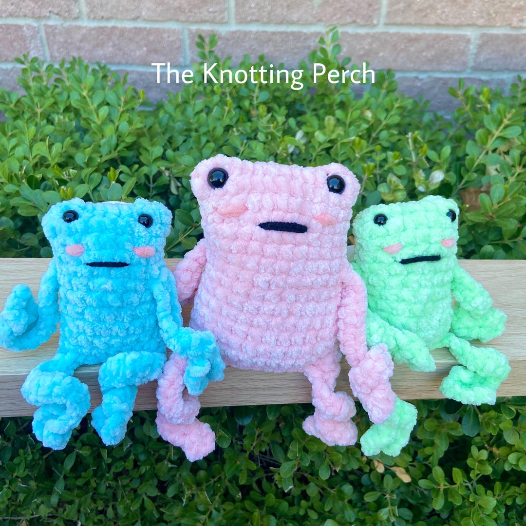 Leggy Frogs, Crochet Leggie Froggies, Frog Amigurumi, Crochet Plushie ...