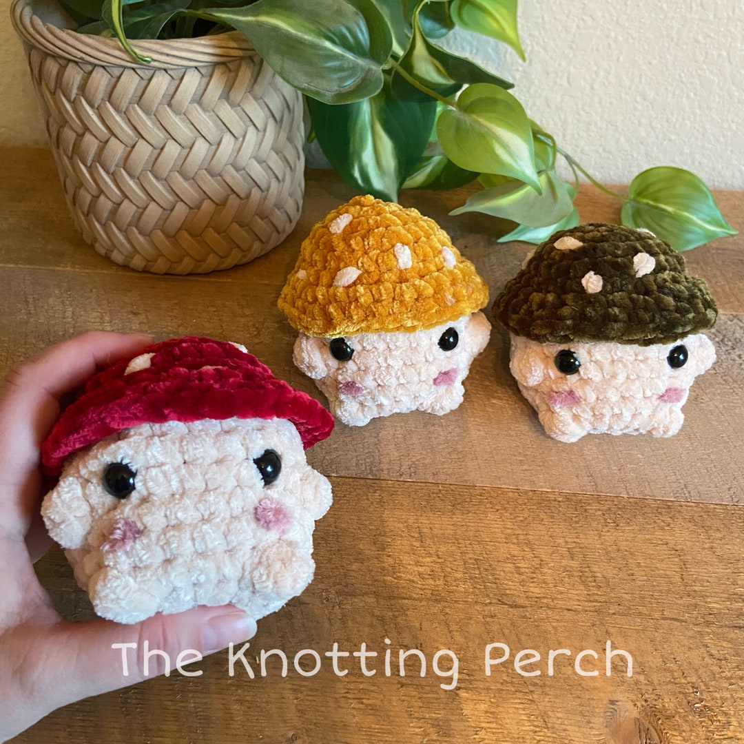 Mushroom Plush, Fluffy Mushroom Boy, Chunky Boi, Crochet Plush ...