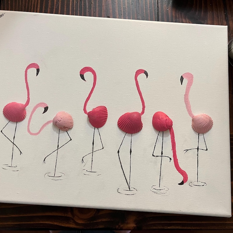 Flamingo Art - Etsy