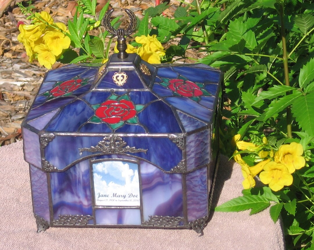 Stained Glass Cremation Urn PDF Patterns and Instructions - Etsy