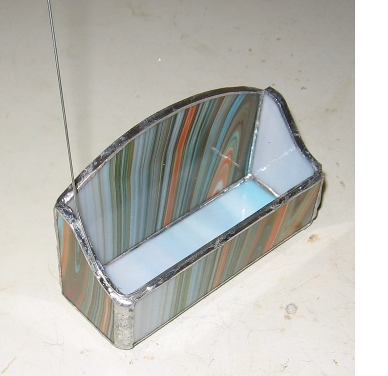 Stained Glass Desk Set and Business Card Holder PDF Instructions and ...