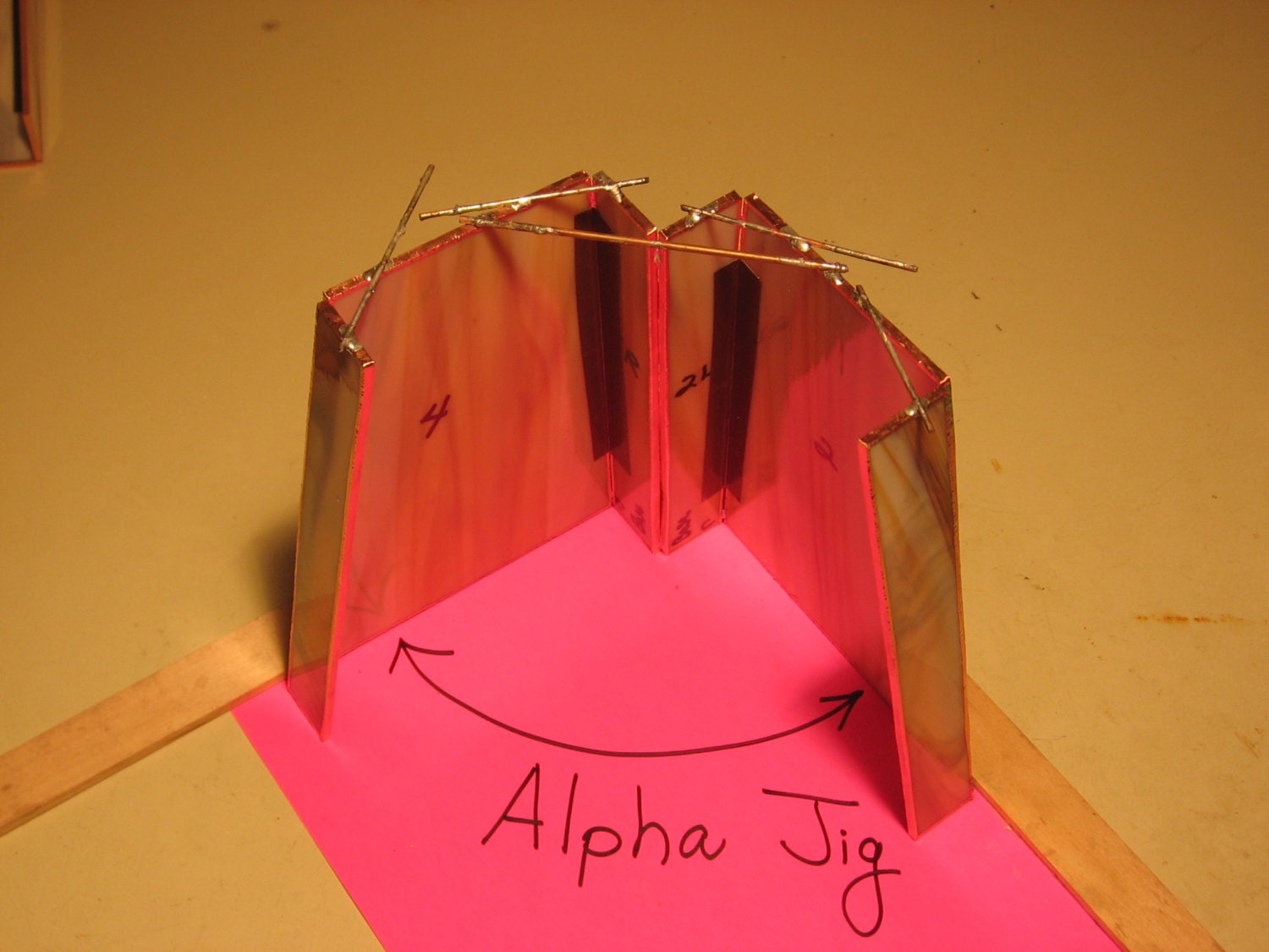 Stained Glass Inward Beveled Corners Lampshade PDF Instructions and ...