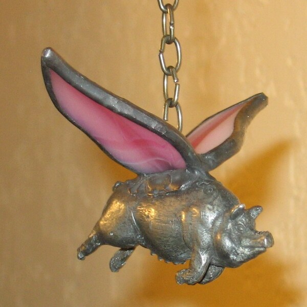Stained Glass Pig - Etsy