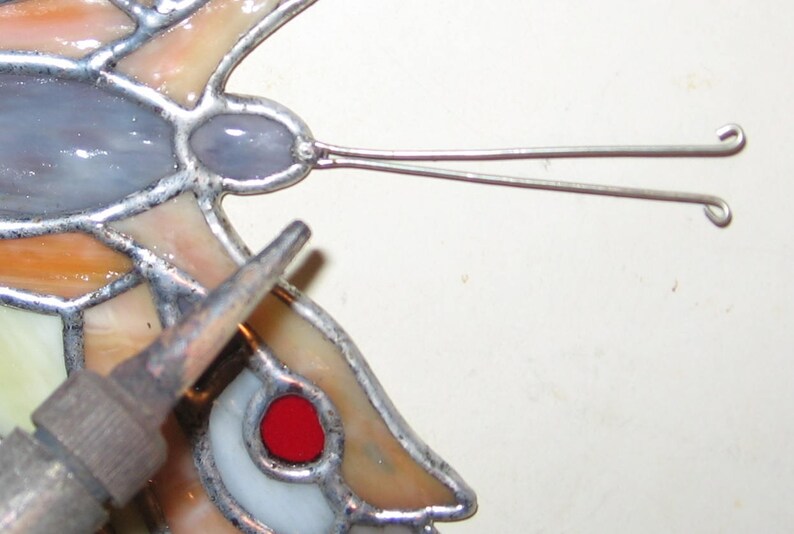 Stained Glass Fan Lamp Tiger Butterfly PDF Instructions and Pattern - Etsy