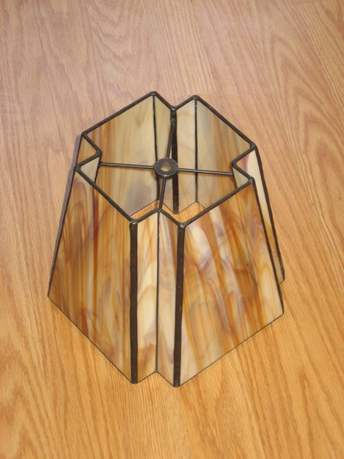 Stained Glass Inward Beveled Corners Lampshade PDF Instructions and ...
