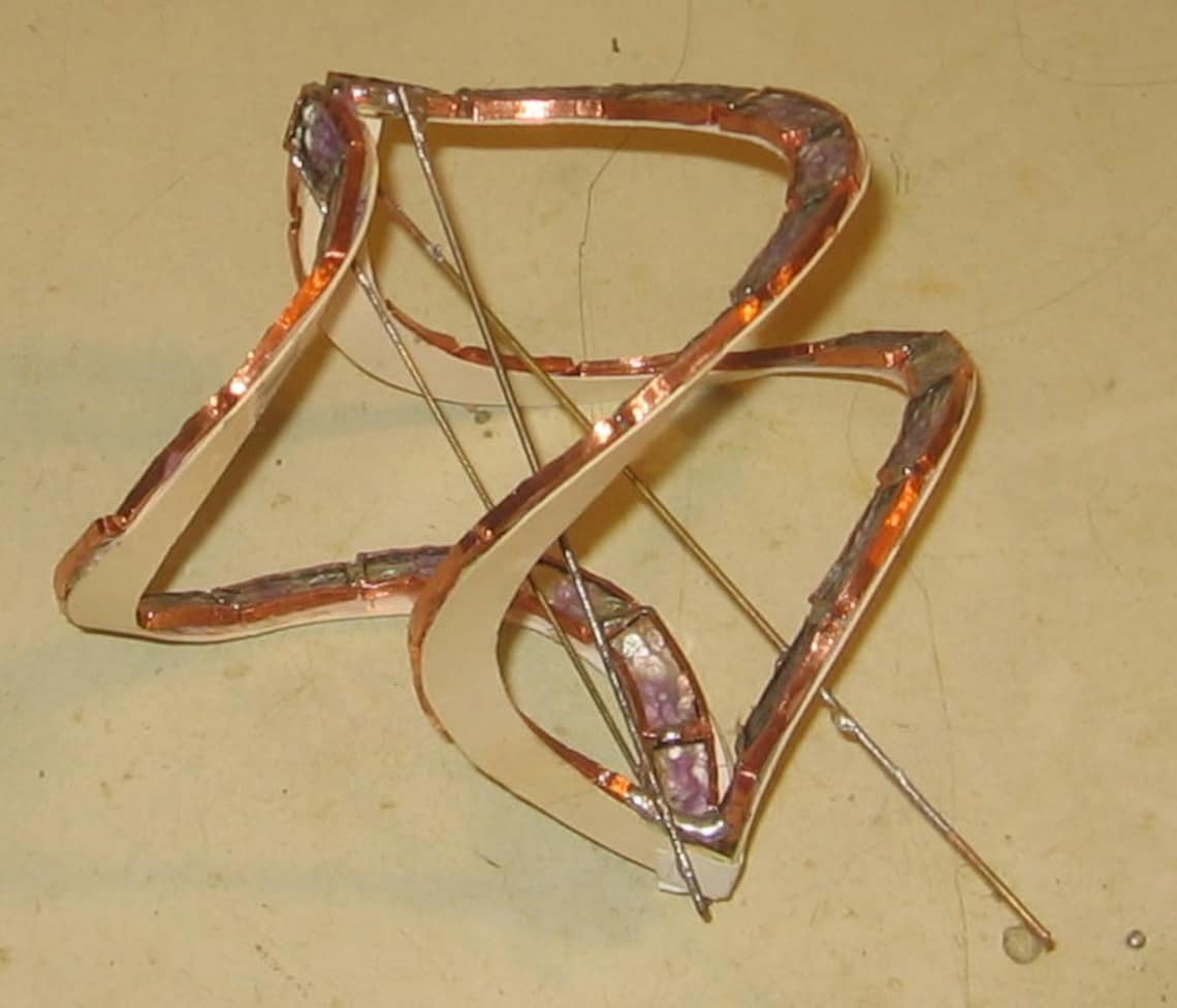 Three Ribbon Wind Spinner Stained Glass Pattern - Etsy