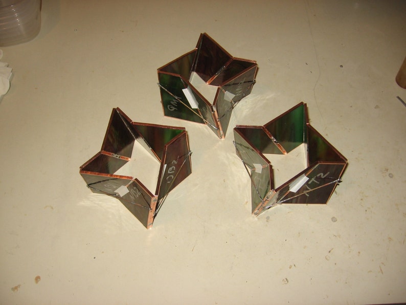 Stained Glass Three-tier Four-sided Twisted Lantern PDF Instructions ...