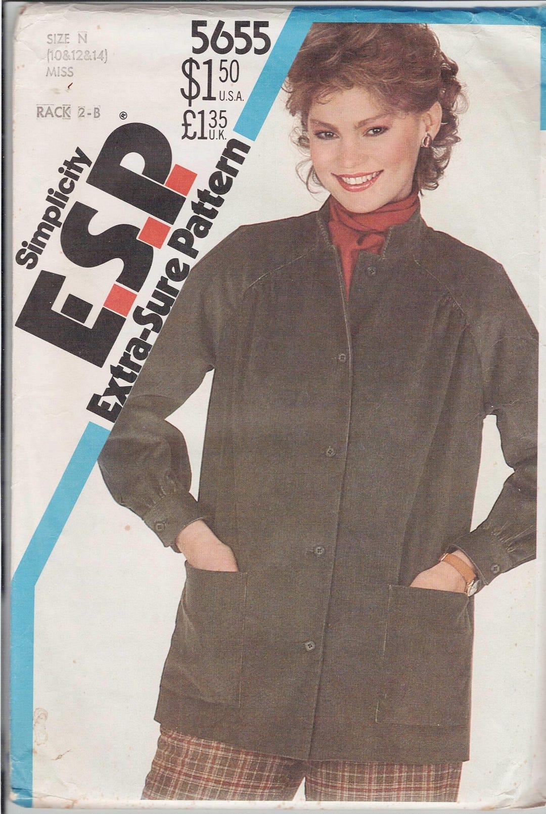 Simplicity Extra-sure Pattern Misses' Loose-fitting Unlined Jacket ...