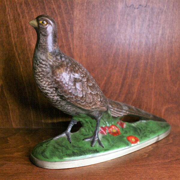 Ceramic Pheasant Figurine - Etsy
