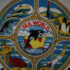 Mid-century SEA WORLD Collector Plate, Wall Hanging, Scalloped Edges ...