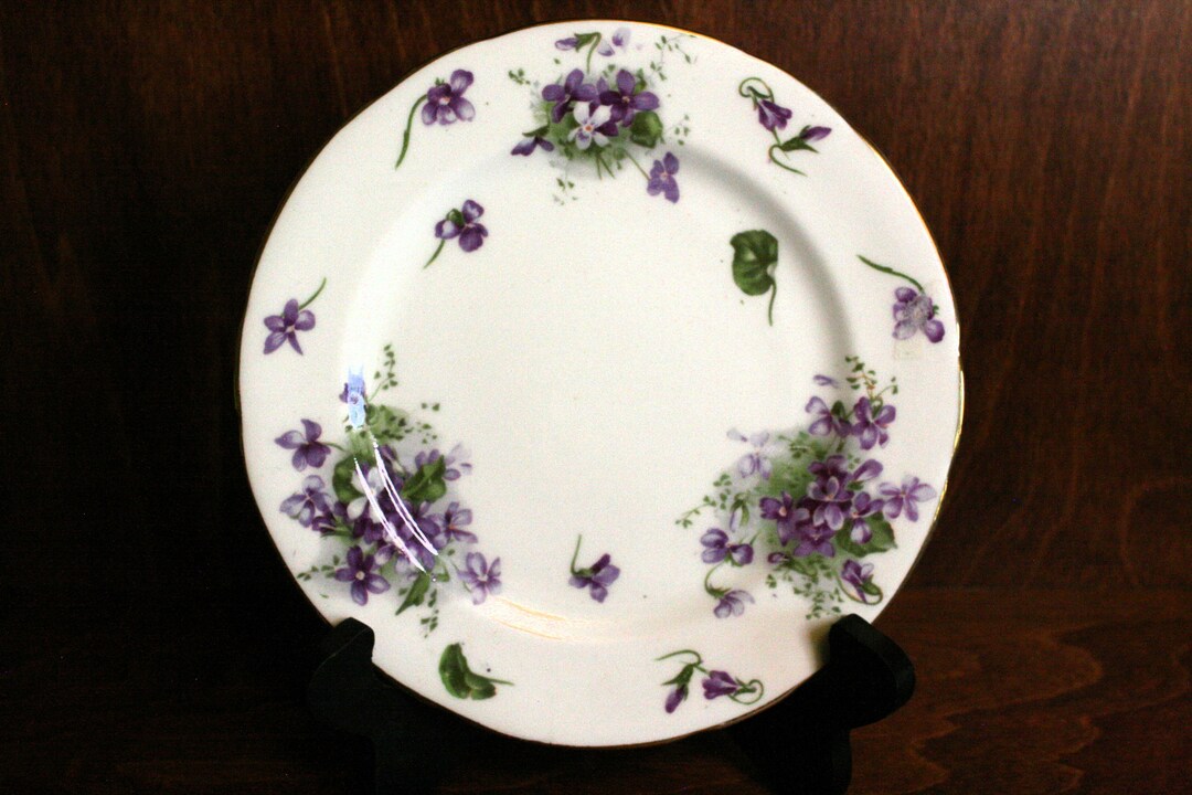 Victorian Violets England's Countryside Hammersley Salad Plate Bone ...