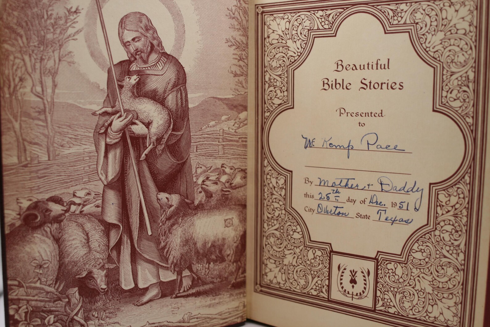 1948 Beautiful Bible Stories, Rev. Charles P. Roney, D.D., in EXCELLENT ...