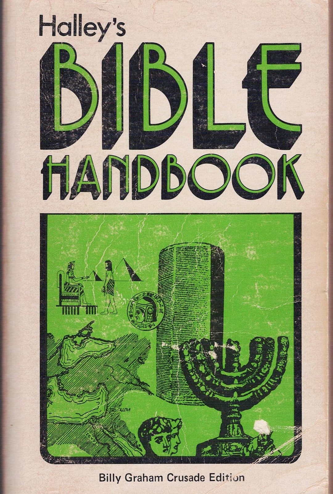 1959 Halley's BIBLE HANDBOOK, Billy Graham Crusade Edition in GOOD ...