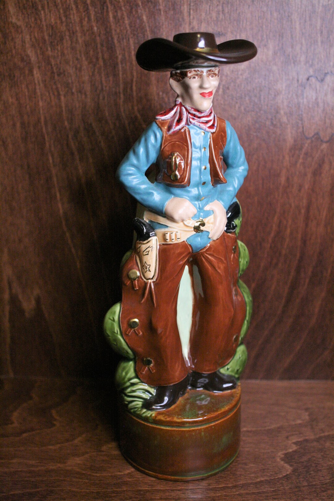 GENUINE Hand-painted Cowboy Decanter Marked MB 1963 WOW Cool Find ...