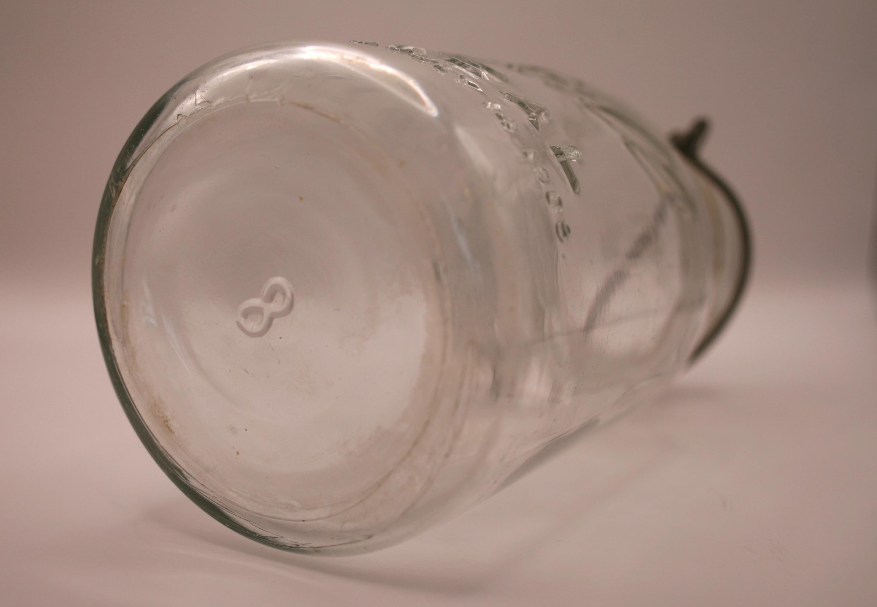 Antique Glass Quart Ball Ideal Mason Jar Pat July 14, 1908 With Lid in ...