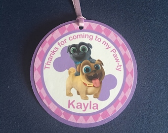 Puppy Dog Pals Favor tags 12 Puppy Dog Pals gift tags | Etsy