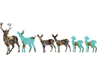 Deer Family Decal | Etsy