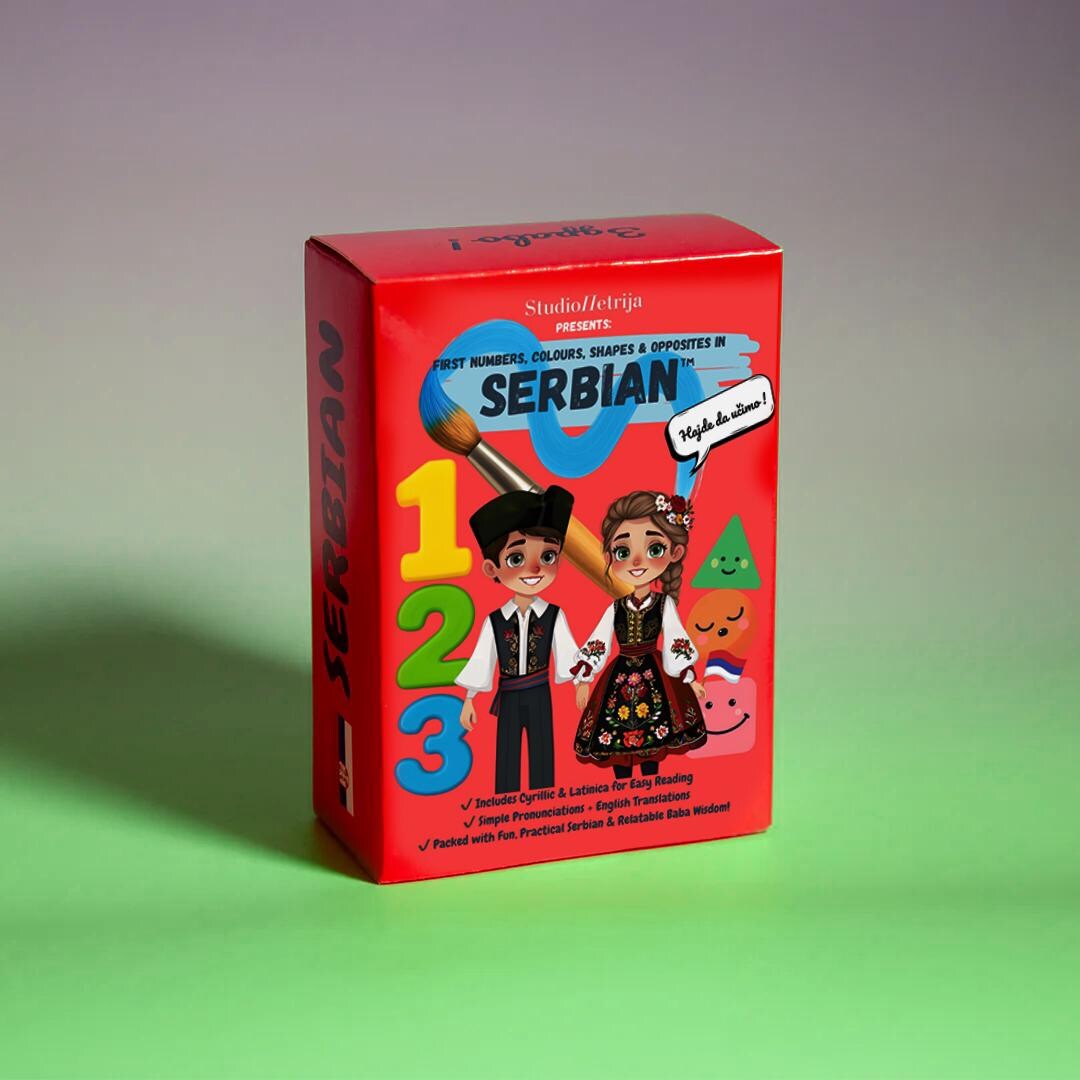 PREORDER First Words in Serbian™- Numbers, Colours, Shapes & Opposites ...