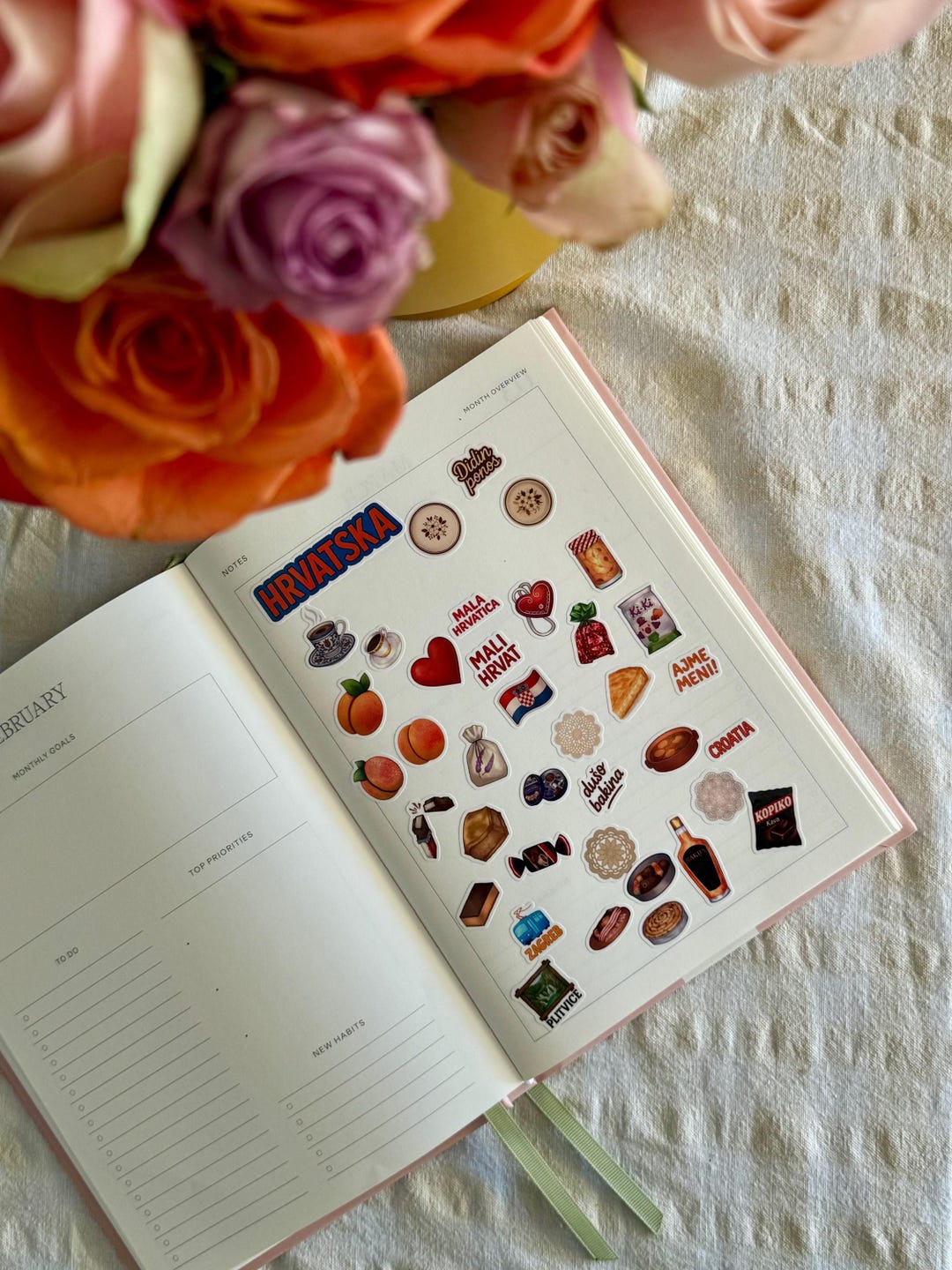 Croatian Sticker Sheet - Etsy