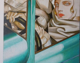 Tamara De Lempicka Exhibition Poster Portrait of Ira Woman - Etsy UK