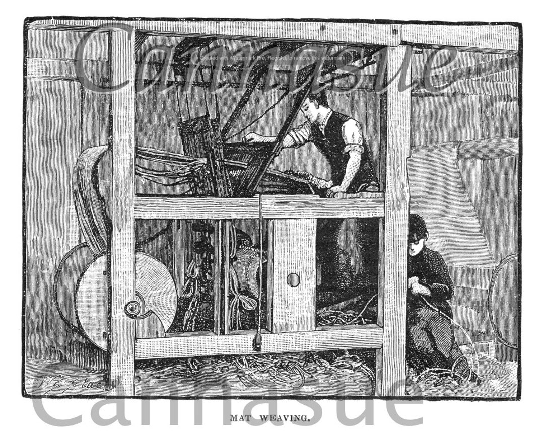 Instant Download Victorian Illustration Young Blind Man Working on a ...