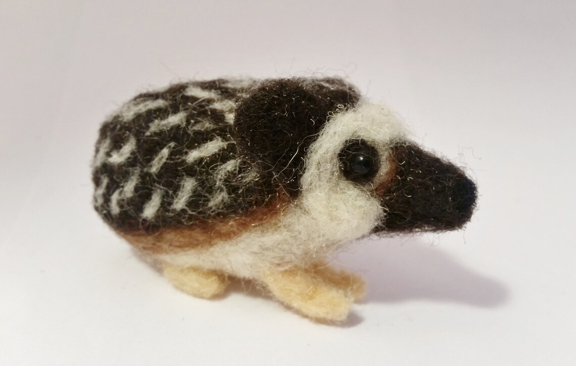 Needle Felted Hedgehog - Etsy