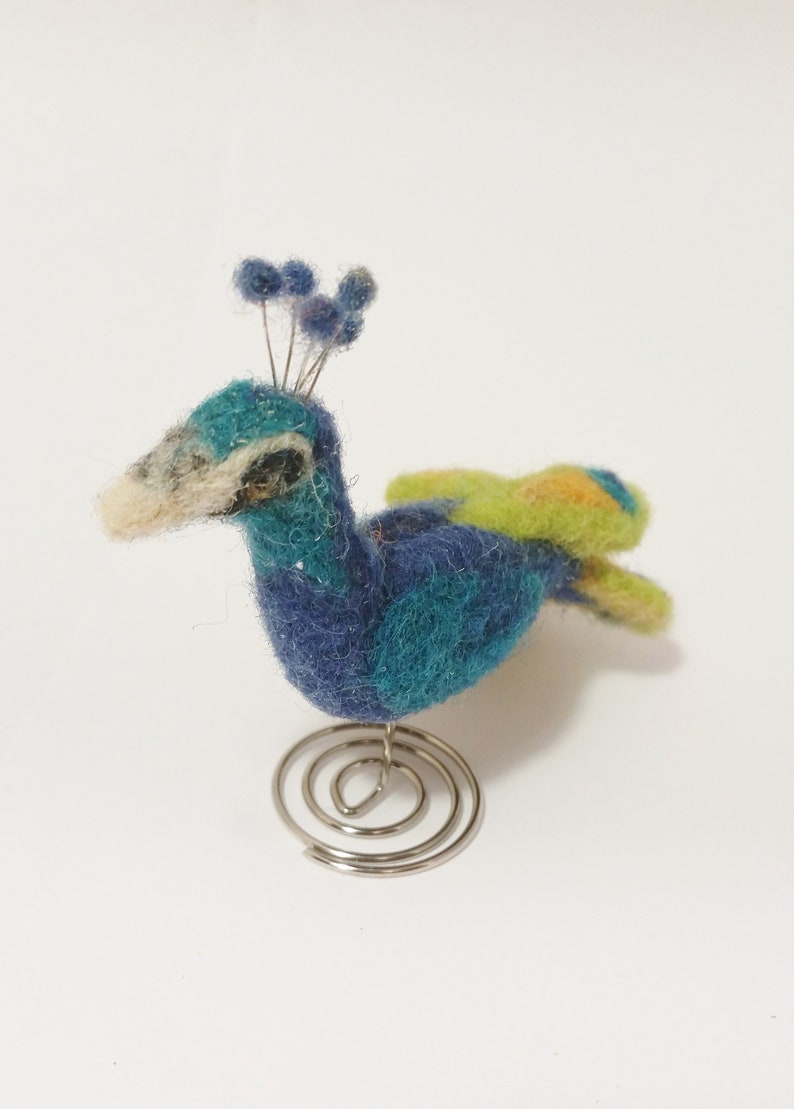 Needle Felted Peacock - Etsy