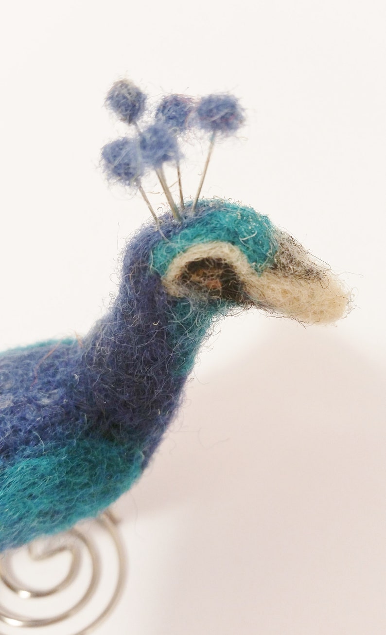 Needle Felted Peacock - Etsy