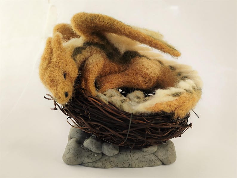 Needle Felted Dragon - Etsy