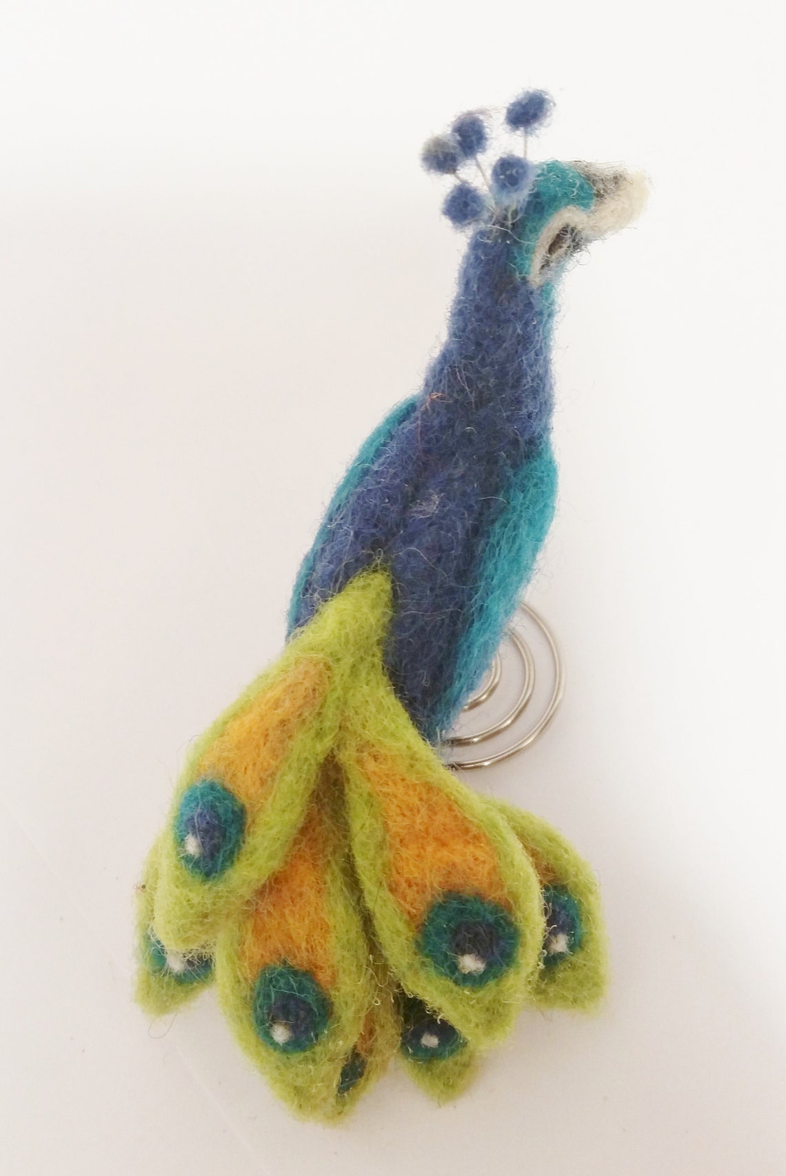 Needle Felted Peacock - Etsy