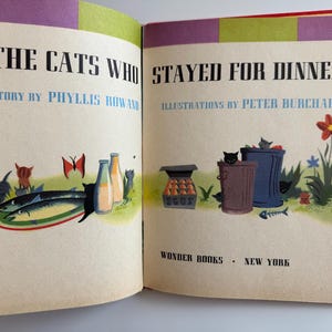 Rare Collectible the Cats Who Stayed for Dinner, Illustrations by Peter ...