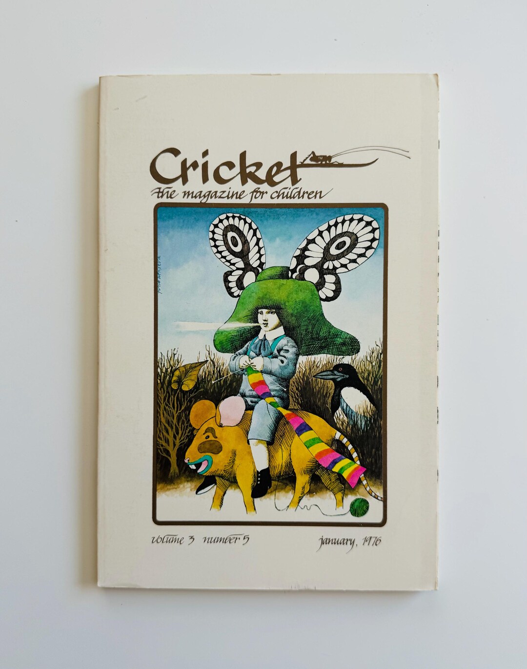 January 1976 Cricket the Magazine for Children, Friso Henstra Cover Art ...