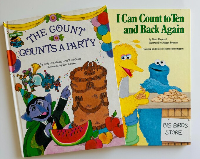 Two Sesame Street Book Club Counting Books, the Count Counts a Party, I ...